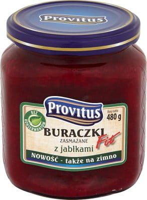 Provitus Buraczki zasmażane z jabłkami 480 g - Buraki - Polski Koszyk