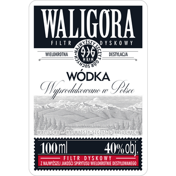 'Wodka Waligóra 40% 100ml - Wódka czysta - Polski Koszyk