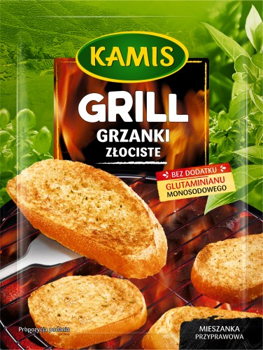 Kamis Grill Grzanki złociste 15g - Przyprawy - Polski Koszyk